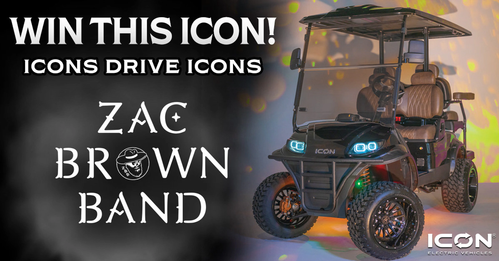 I just entered to win this ZBB Limited Edition ICON Golf Cart!