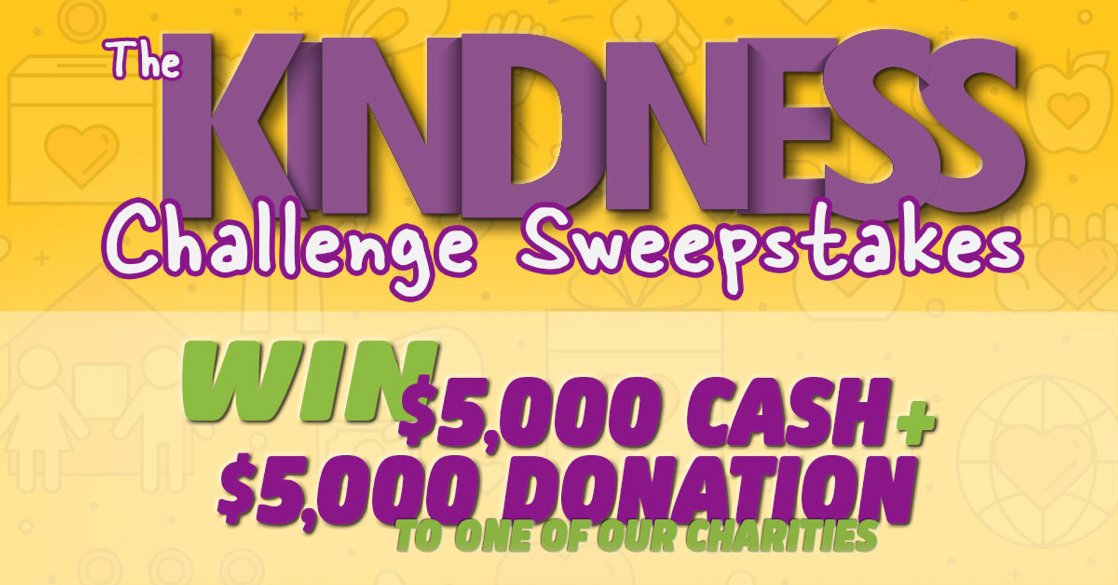 I just entered to win $5,000 in cash in The Kindness Challenge!