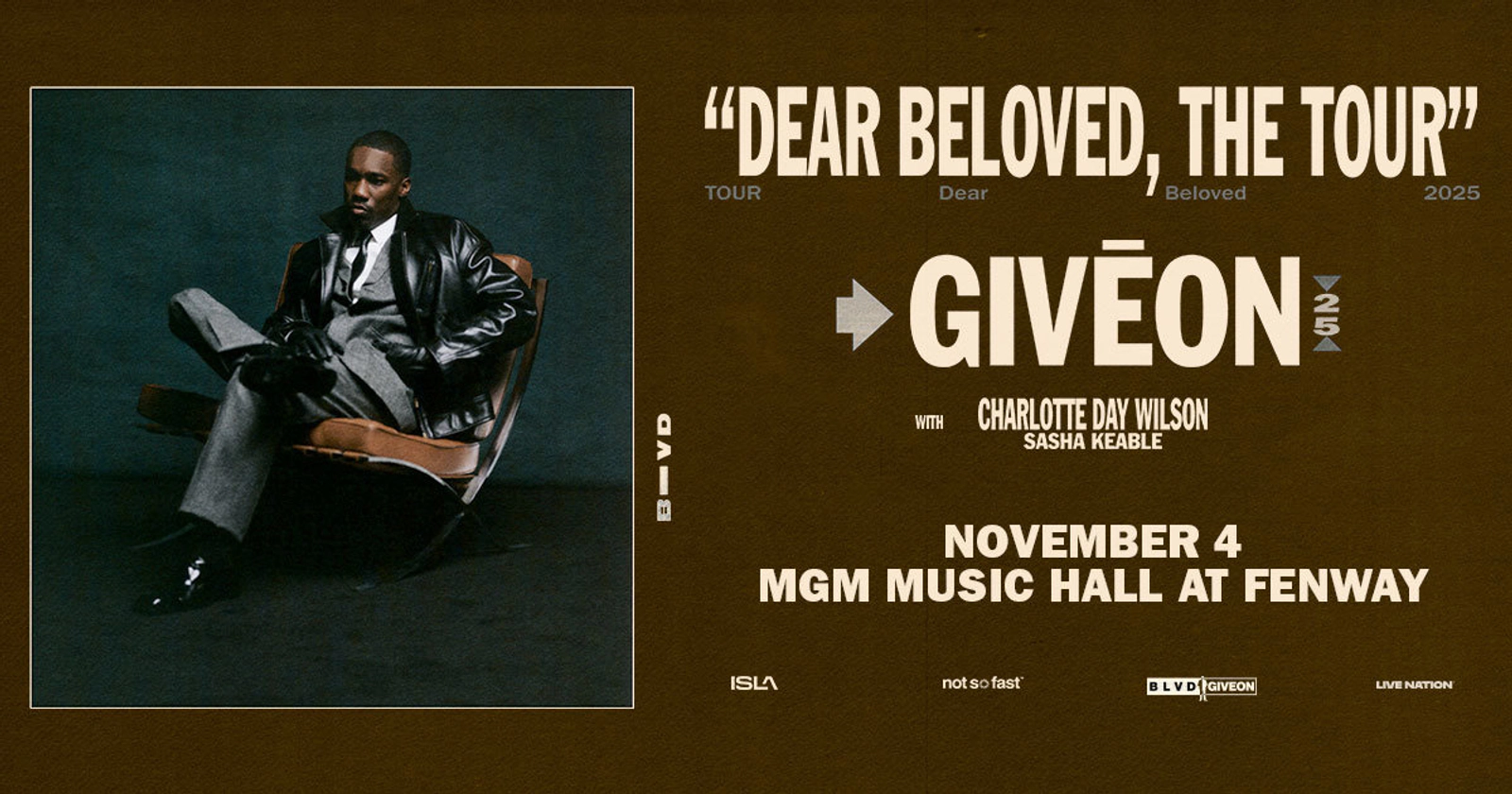 Giveon at MGM Music Hall 11/4 | JAM'N 94.5 | JAM'N 94.5