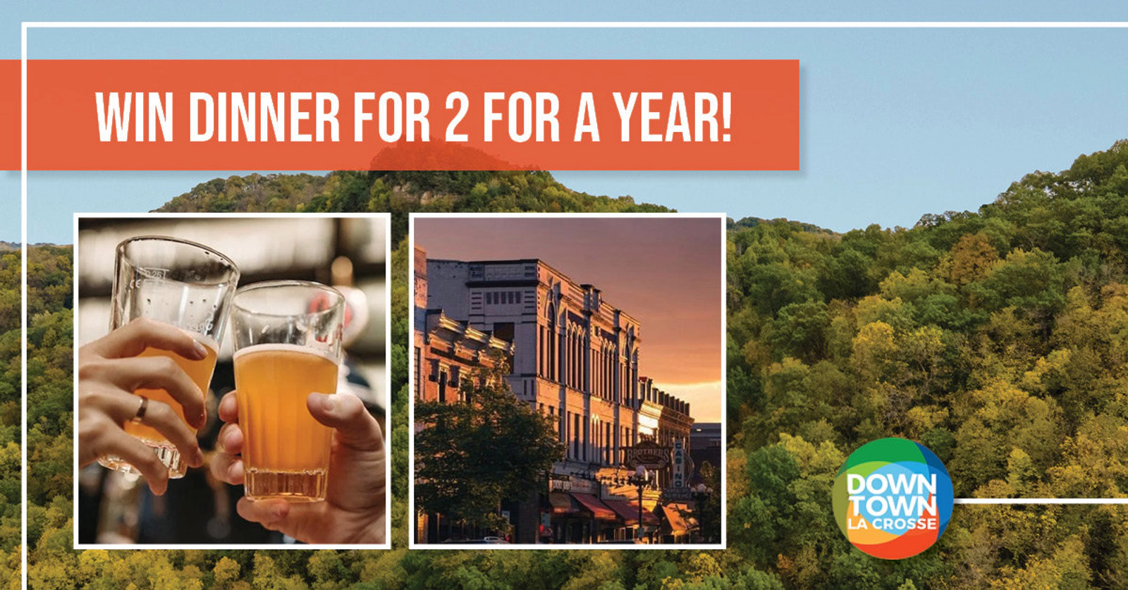 Win dinner for 2 for a year!