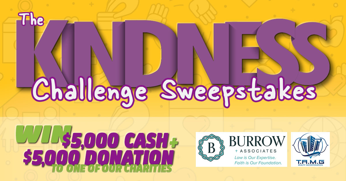 I just entered to win $5,000 in cash in The Kindness Challenge!